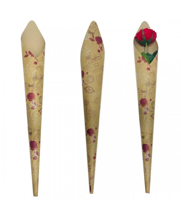 CONO DE CARTÓN KRAFT DISEÑO GENUINE 1,5 x 8 x H70cm. (10u.)