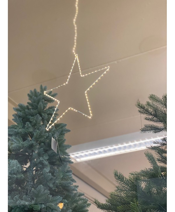 ESTRELLA MARCO DE METAL CON LEDS 53 x 42 x H42cm. - Ø38cm. (130 LED)