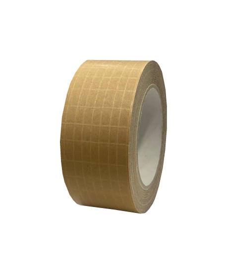 CINTA ADHESIVA DE PAPEL ECO Y REFORZADA CON HILOS 50mm. x 25mts.