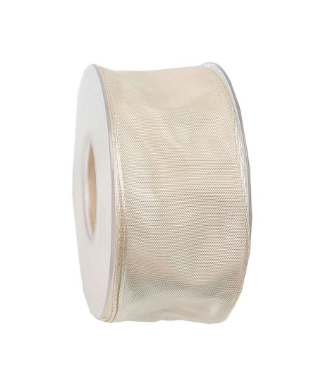 CINTA "ORIGINAL" CON ALAMBRE CREMA 60mm. x 25mts.